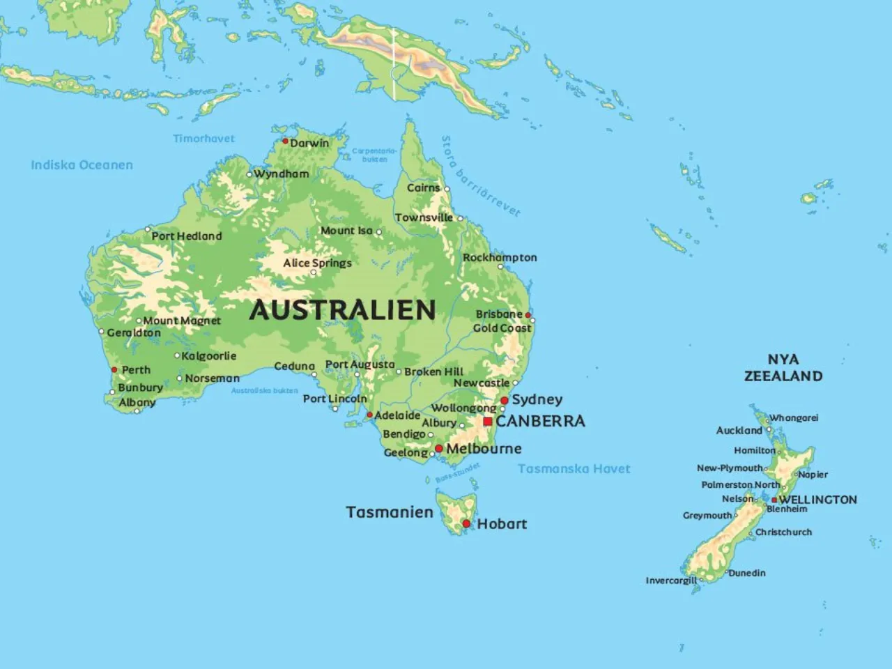 Mapa Australii